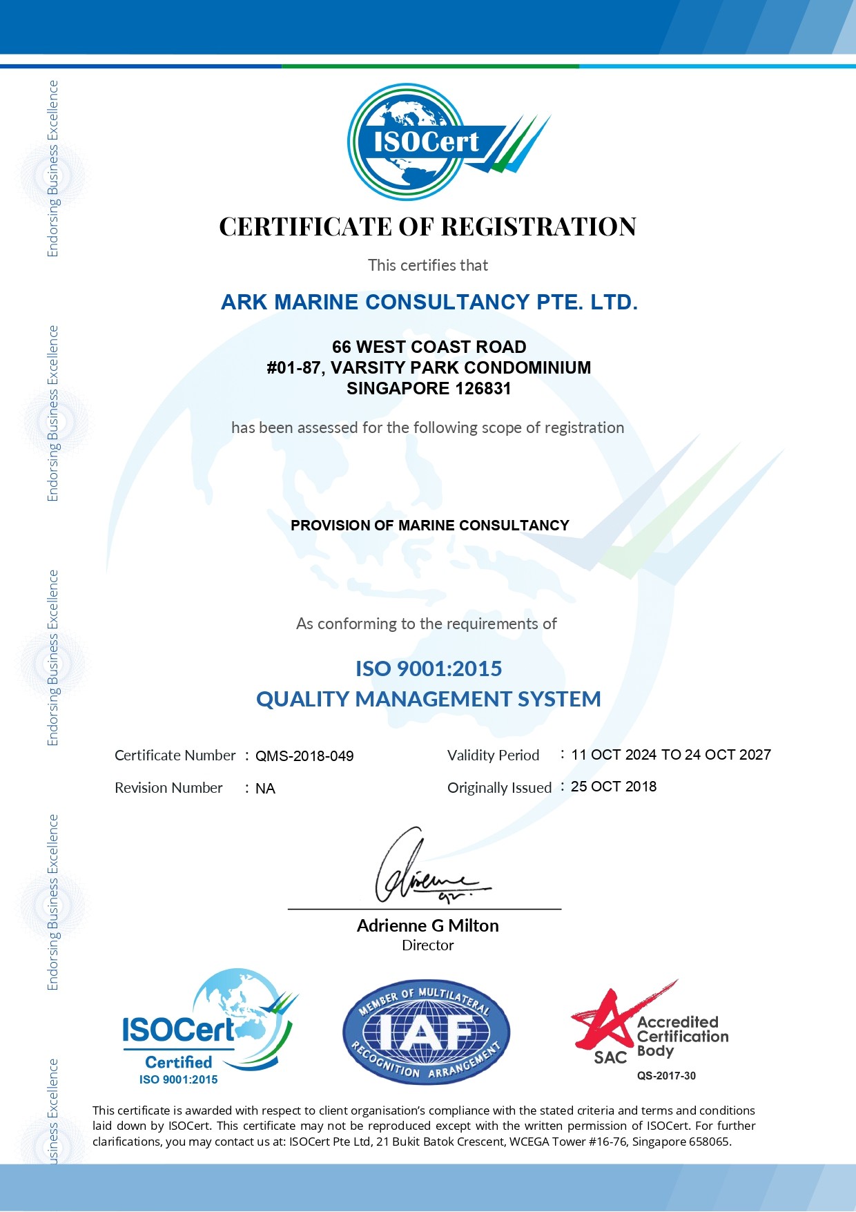 ARK Marine Consultancy Pte. Ltd. - ARK Marine Consultancy Pte. Ltd ...